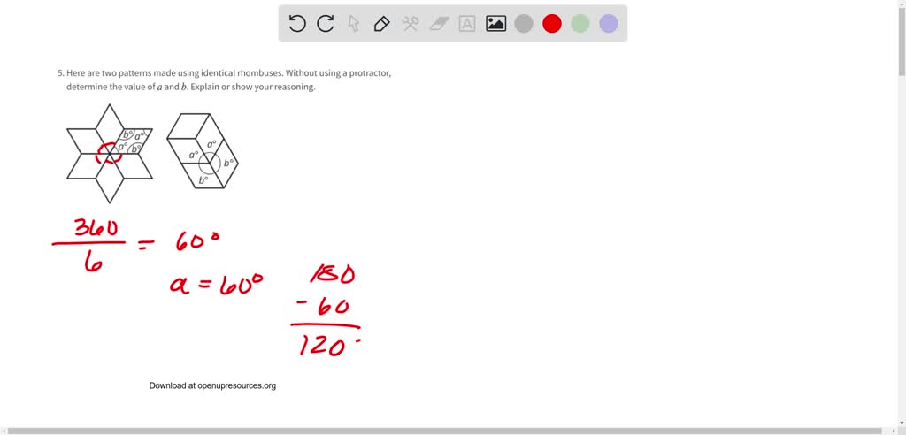 ⏩SOLVED:Here are two patterns made using identical rhombuses.… | Numerade