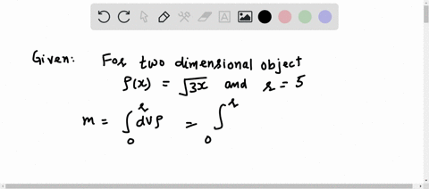 SOLVED:For the following exercises, find the mass of the two-dimensional object that is centered ...