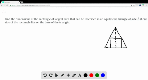 SOLVED:Find the dimensions of the rectangle of largest area that can be inscribed in an ...