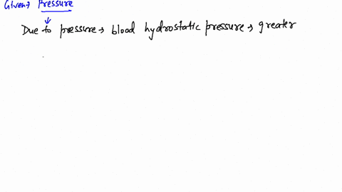 ⏩SOLVED:Hydrostatic pressure at the arterial end of capillaries is ...