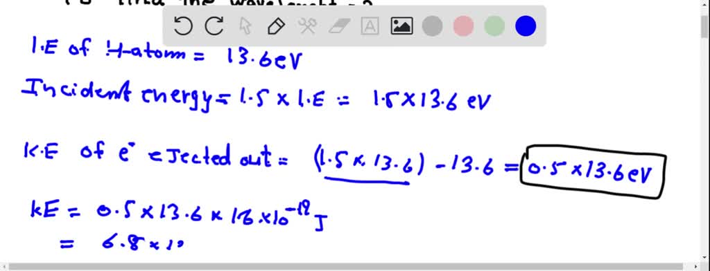 Solved An Electron In A Hydrogen Atom In Its Ground State Absorbs 1 50