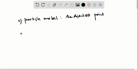 SOLVED:a. Write a paragraph describing the particle model. What is it ...