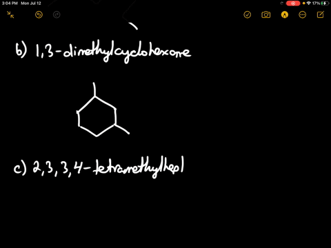 SOLVED:Draw skeletal structures of the following compounds: a. 5 -ethyl- 2 -methyloctane b. 1,3 ...