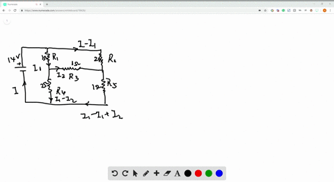 SOLVED:(a) Find the current through the battery and each resistor in the circuit shown in Fig ...