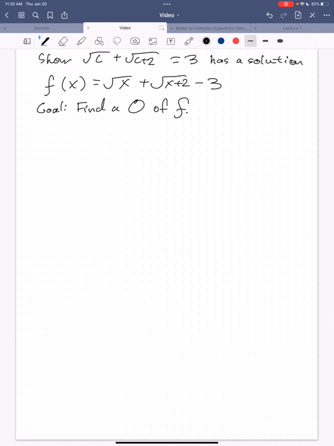 ⏩SOLVED:Prove using the IVT. √(c)+√(c+2)=3 has a solution. | Numerade ⏩SOLVED:Prove using the IVT. √(c)+√(c+2)=3 has a solution. | Numerade