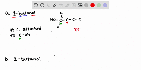 SOLVED:Draw structural formulas for the following alcohols, and tell ...