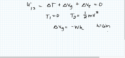 SOLVED:The system is released from rest with the spring initially stretched 2 in. Calculate the ...