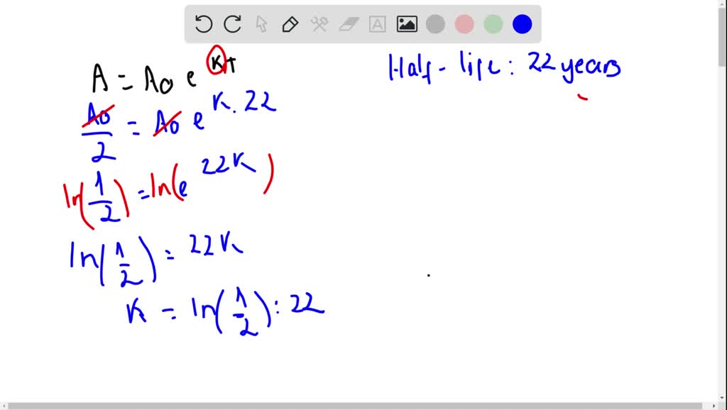 SOLVED Use The Exponential Decay Model A A0 E k T To Solve Exercises SOLVED Use The Exponential Decay Model A A0 E k T To Solve Exercises
