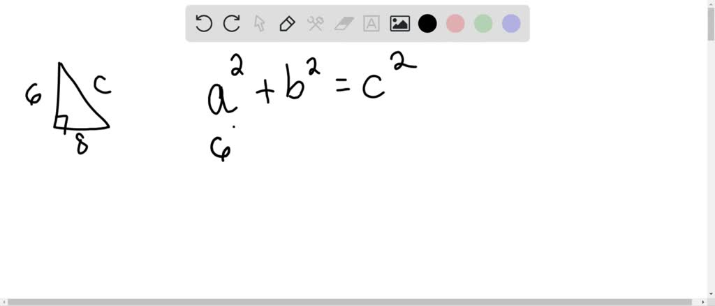 SOLVED:Find the length of the hypotenuse in each right triangle. Round to the nearest tenth, if ...