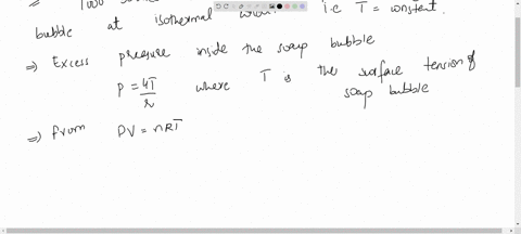 ⏩SOLVED:Two spherical soap bubbles of radii a and b in vacuum… | Numerade
