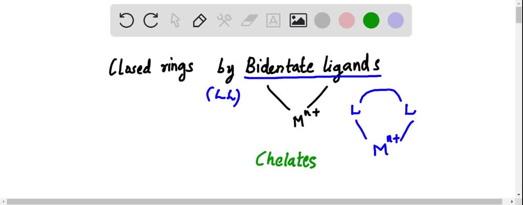 SOLVED: The closed ring compounds formed by bidentate ligands, on ...