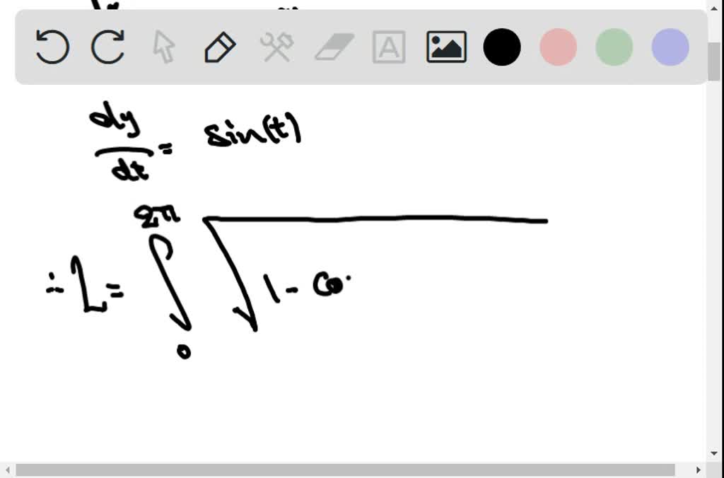 SOLVED:Calculate the length L of the given parametric curve. x=t-sin(t) y=1-cos(t) 0 ≤t ≤2 π