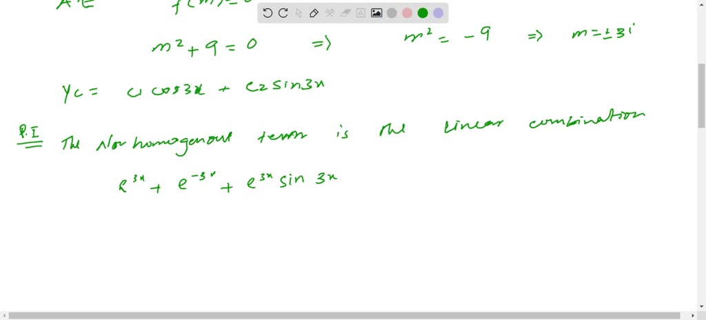 SOLVED:For each of the differential equations in exercise set up the ...