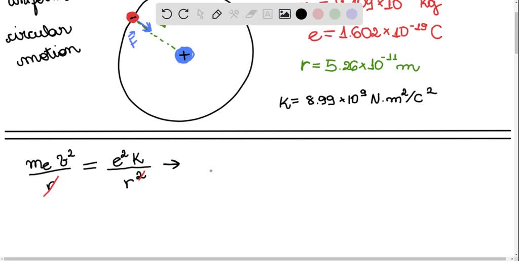 Solved Cp Consider A Model Of A Hydrogen Atom In Which An Electron Is