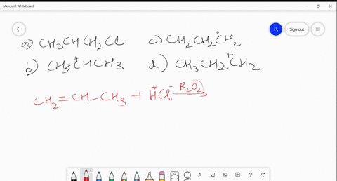 ⏩SOLVED:The intermediate during the addition of HCl to propene in ...