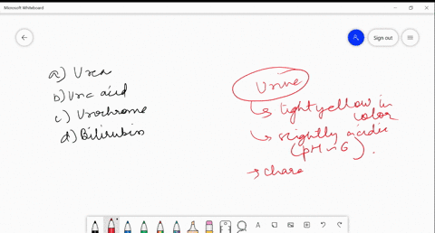 SOLVED:The yellow colour of urine is due to the presence of (a) urea (b ...
