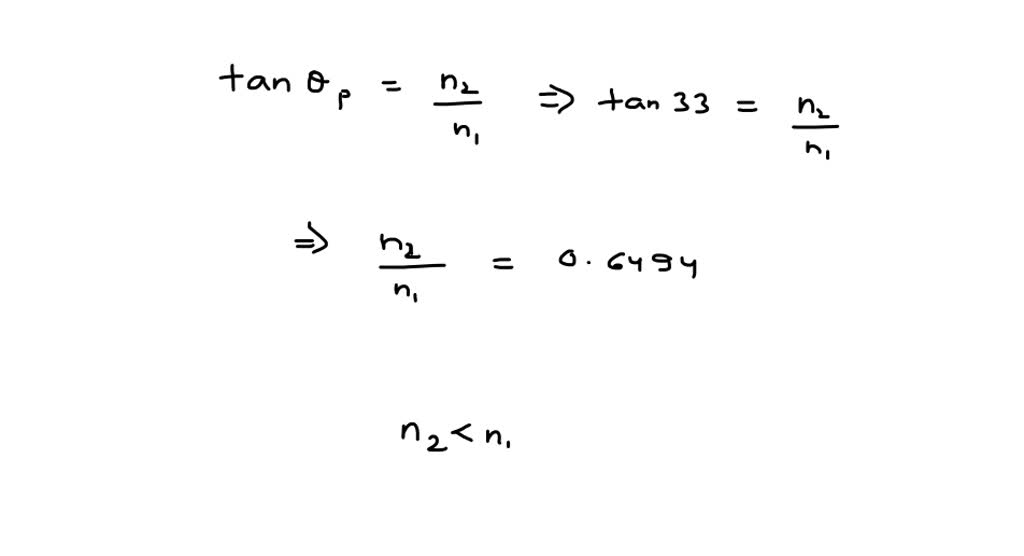 SOLVED:The polarizing (Brewster) angle for a certain media boundary is ...