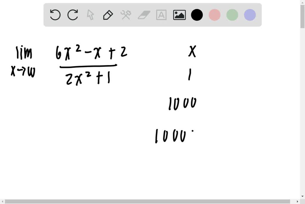 ⏩SOLVED:Use a table of values to evaluate the following limits as x… | Numerade