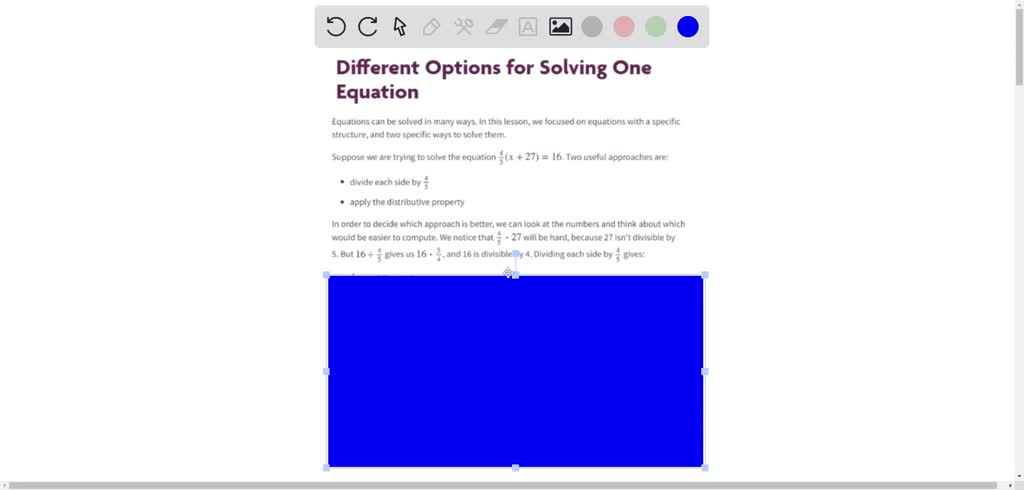 ⏩SOLVED:Summary Lesson: Different Options for Solving One Equation | Numerade