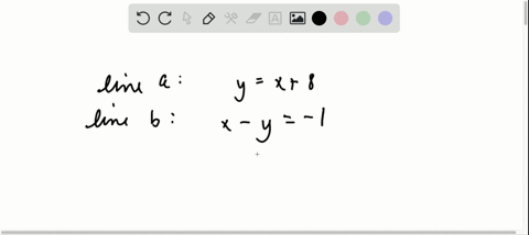 SOLVED:Determine whether the graphs of the two equations are parallel lines. Explain your answer ...