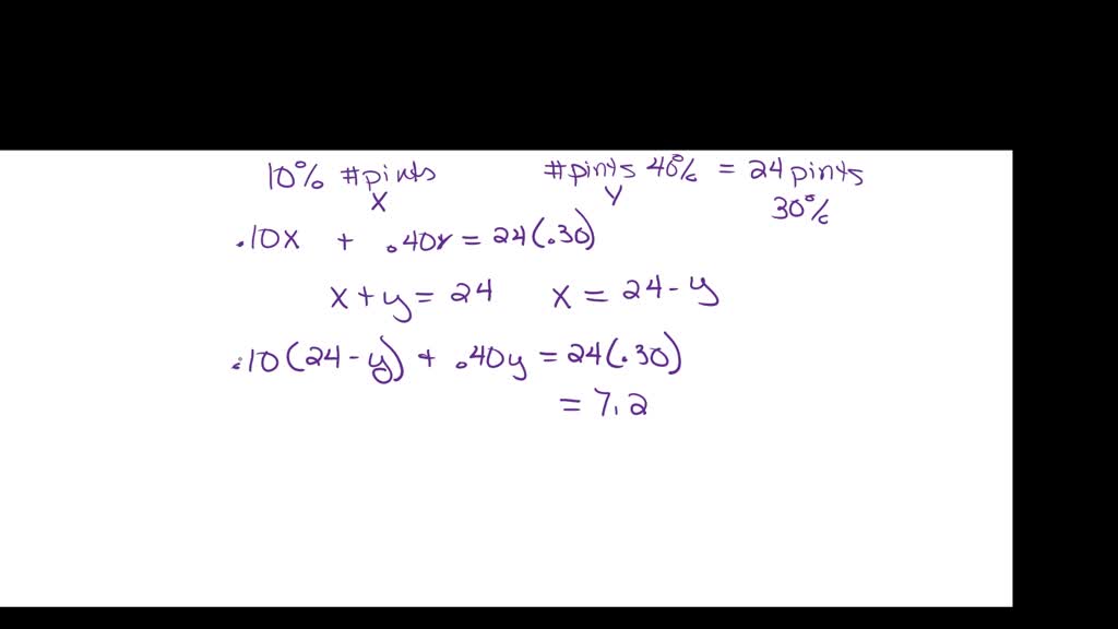 SOLVED:Antifreeze. How many pints of a 10 % antifreeze solution and how ... SOLVED:Antifreeze. How many pints of a 10 % antifreeze solution and how ...
