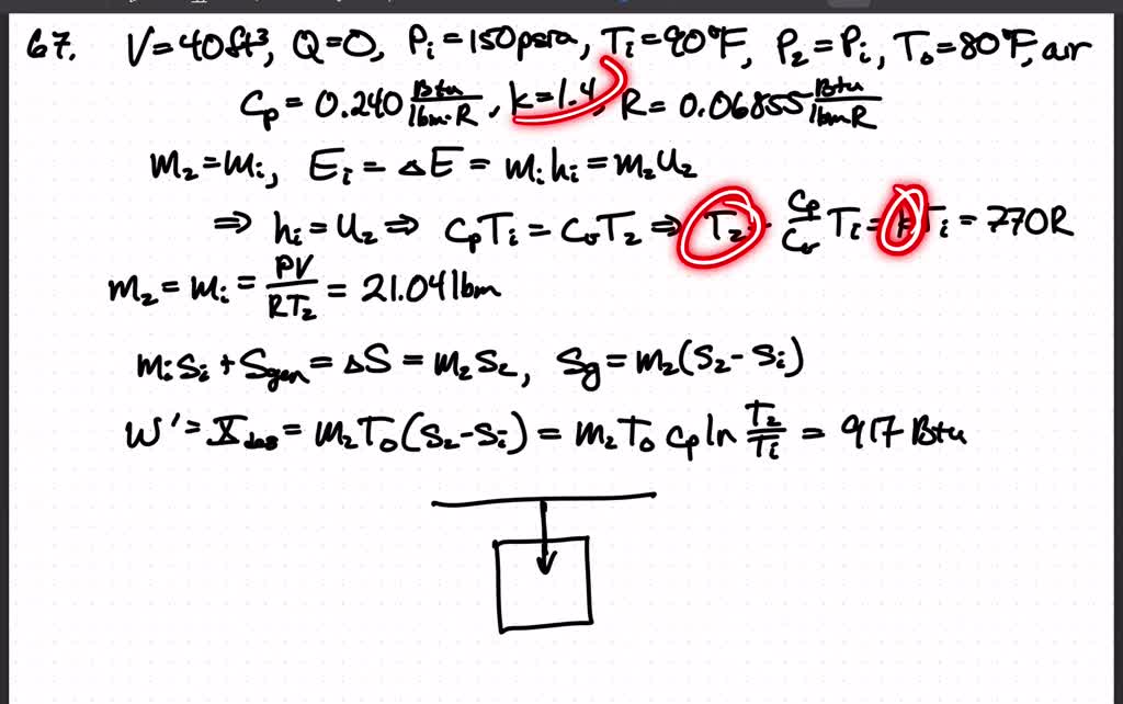 SOLVED:A 40-ft^3 adiabatic container is initially evacuated. The supply ...