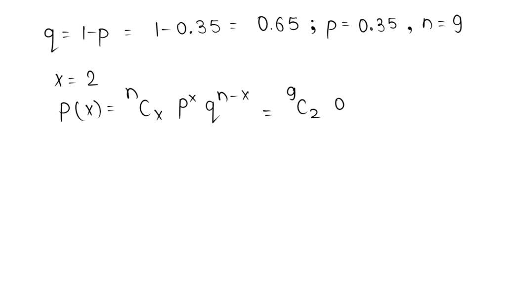 SOLVED:Using the Binomial Probability Formula. Assume that a procedure yields a binomial ...
