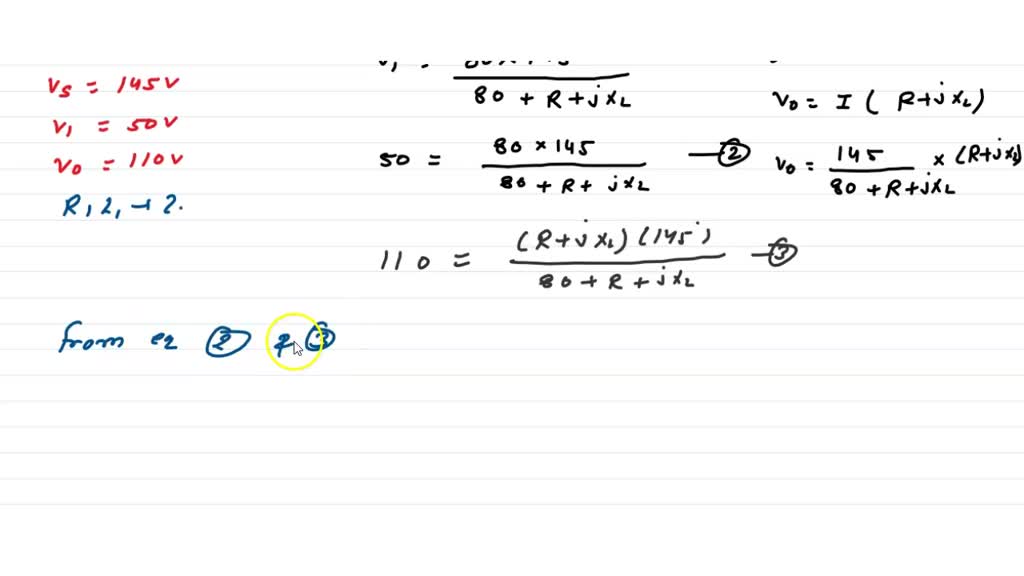 Determine The Inductive Reactance In Ohms And The Inductance In Henrys