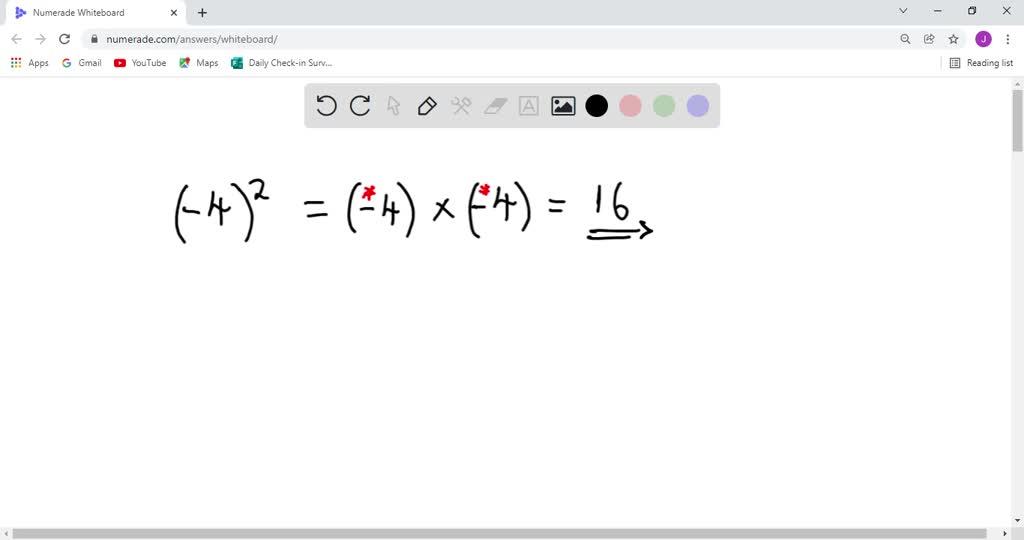 SOLVED:(a) Without using a calculator, work out the value of (-4)^2. (b ...