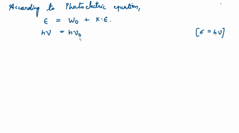 SOLVED:If λ0 and λbe threshold wavelength and wavelength of incident ...