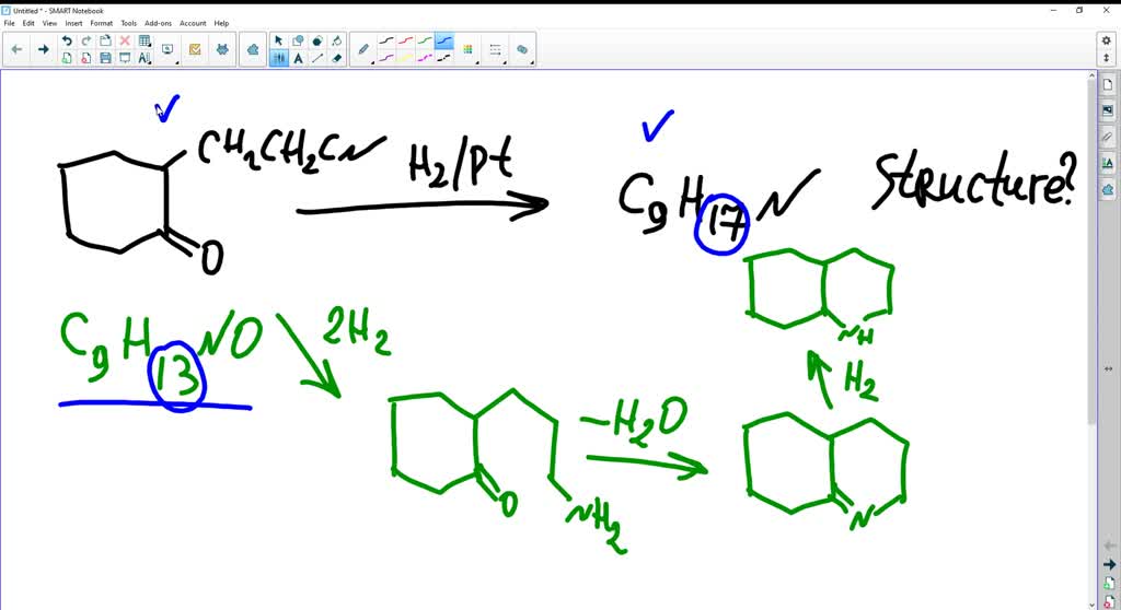 SOLVED:Propose a structure for the product with formula C9 H17 N that ...