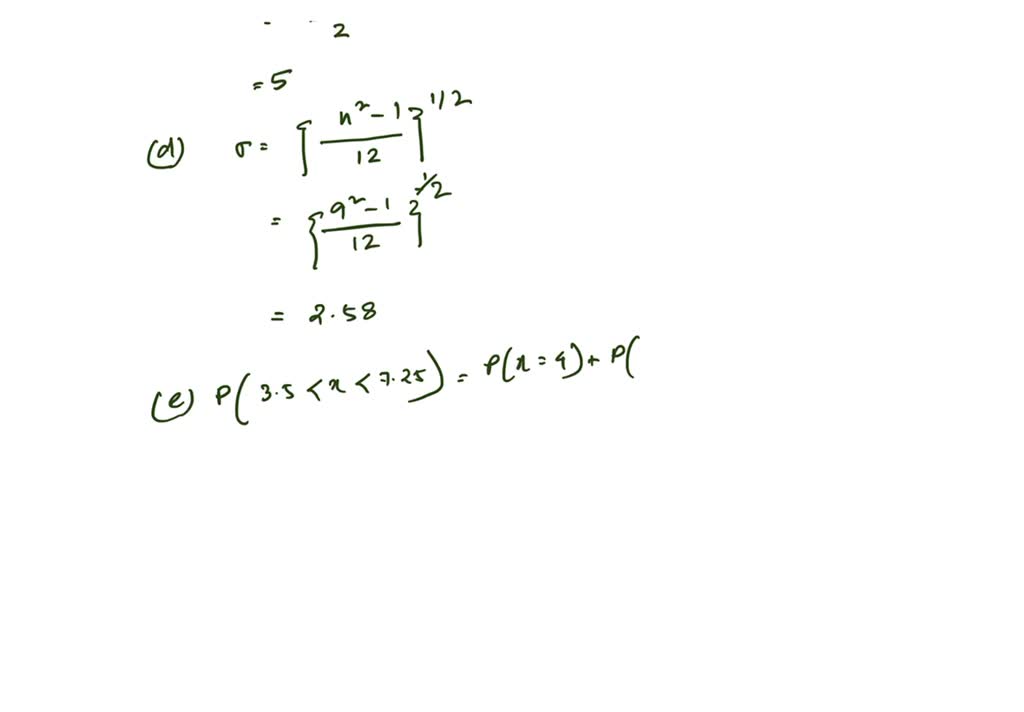 A random number generator picks a number from one to nine in a uniform ...