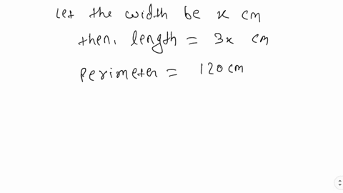 SOLVED:Solve each problem. Use all five problem-solving steps. The length of a rectangular ...