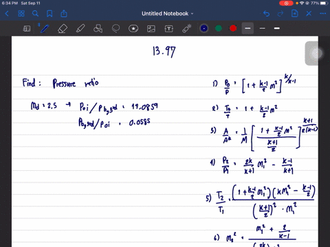 SOLVED:A converging-diverging nozzle is designed to produce a Mach ...