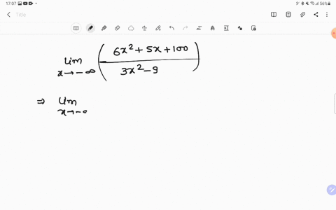 SOLVED:Calculate the limits in Exercises 21-72 algebraically. If a limit does not exist, say why ...