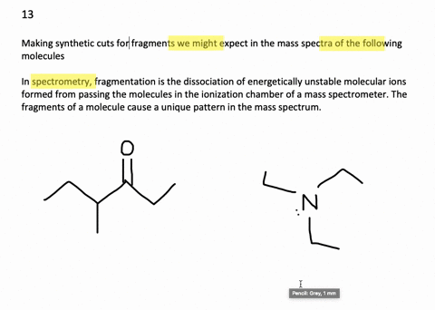 SOLVED:For each mass spectrum below, determine the structure of the ...