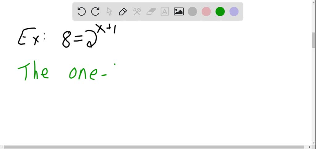 SOLVED:The Property can be used to solve simple exponential equations.
