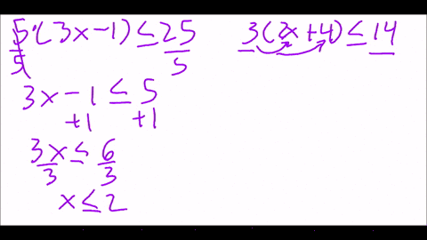 SOLVED:Use both the addition and multiplication properties of inequality to solve each ...
