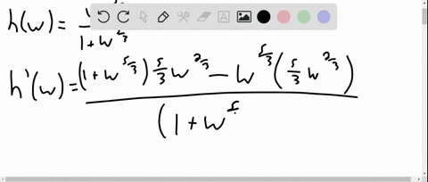 SOLVED:Derivatives Find and simplify the derivative of the following functions. h(w)=(w^5 / 3 ...