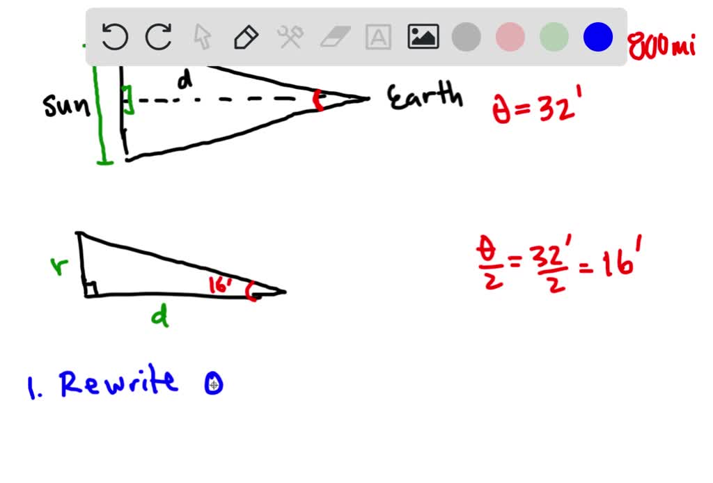 SOLVED: Diameter of the Sun To determine the diameter of the sun, an ...