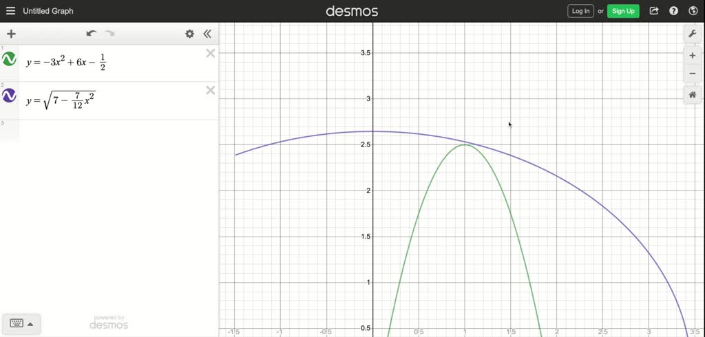 SOLVED:23-26 Do the graphs intersect in the given viewing rectangle? If they do, how many points ...