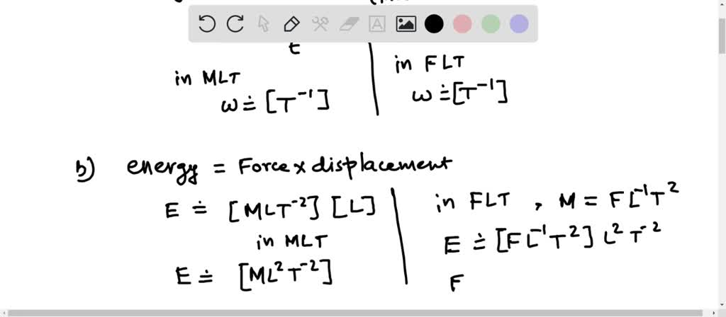 ⏩SOLVED:1.4 Verify the dimensions, in both the FLT and MLT systems ...