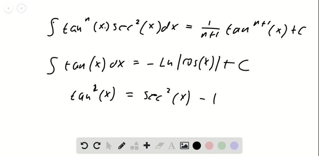 SOLVED:Finding an Indefinite Integral Involving Secant and Tangent In Exercises 21-34, find the ...