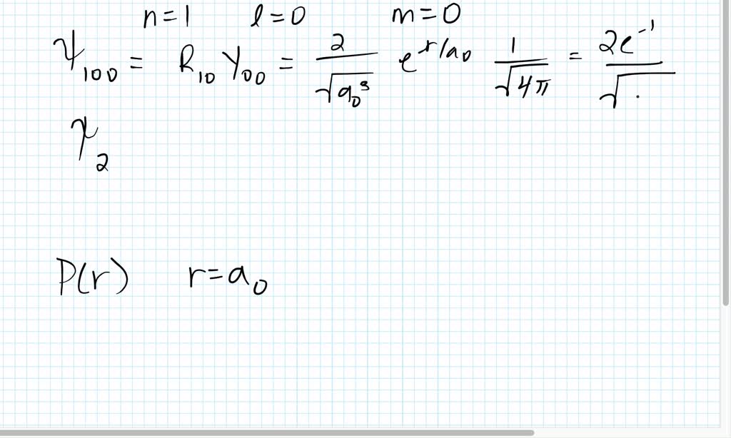 SOLVED:For the ground state of the hydrogen atom, find the values of (a ...