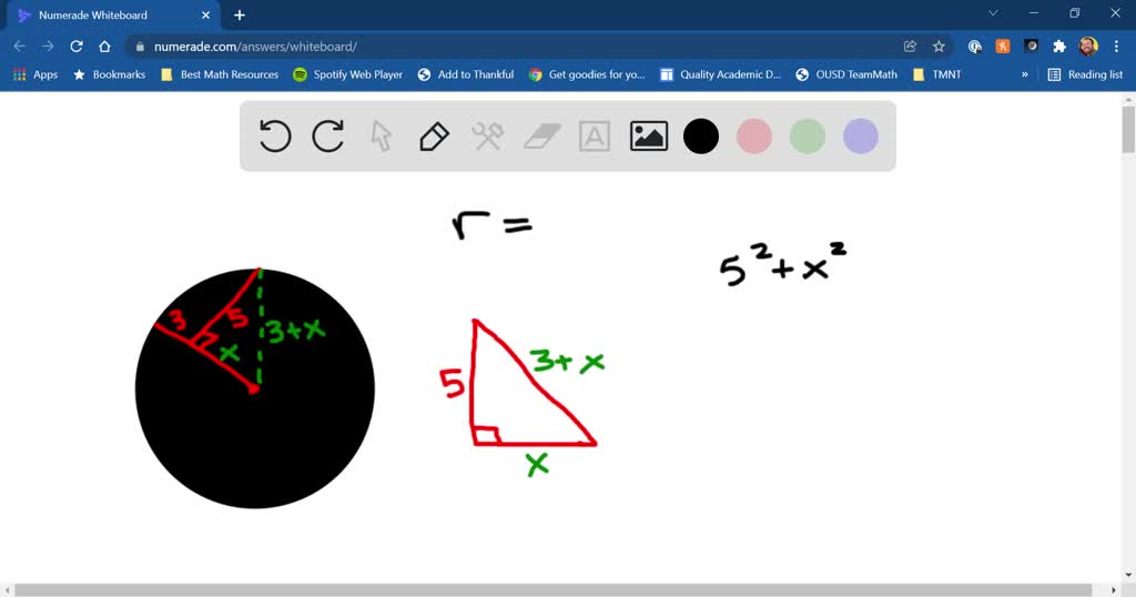 ⏩SOLVED:Find the radius of the circle. CAN'T COPY THE GRAPH | Numerade