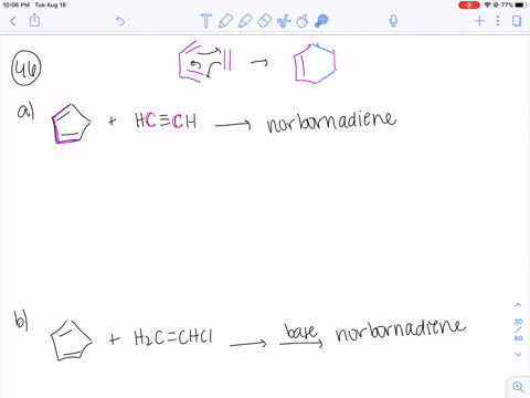SOLVED:(a) Norbornadicne for the aldrin synthesis (Problem 13.45 ) can ...