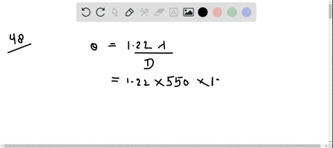 SOLVED: (I) What is the angular resolution limit (degrees) set by diffraction for the 100 -in ...