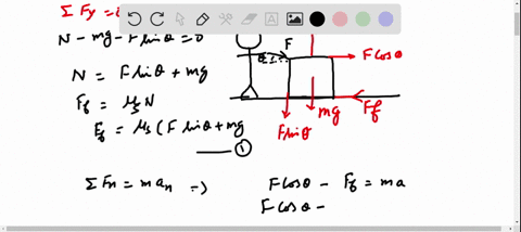 SOLVED:The Force Needed to Move a Crate To move a crate of mass m across a rough floor, you push ...