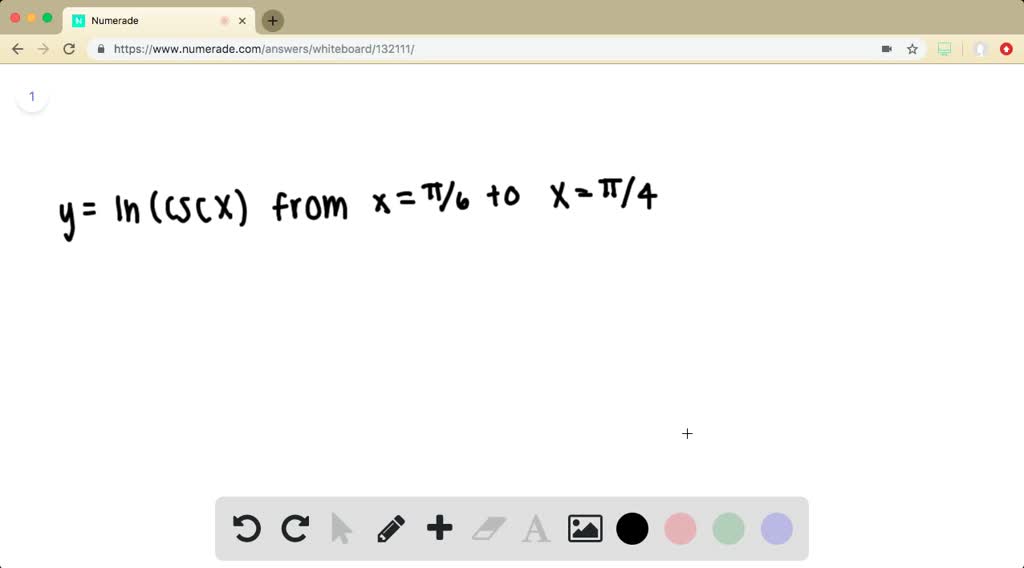 SOLVED:Find the length of each curve. y=ln(cscx) from x=π/ 6 to x=π/ 4