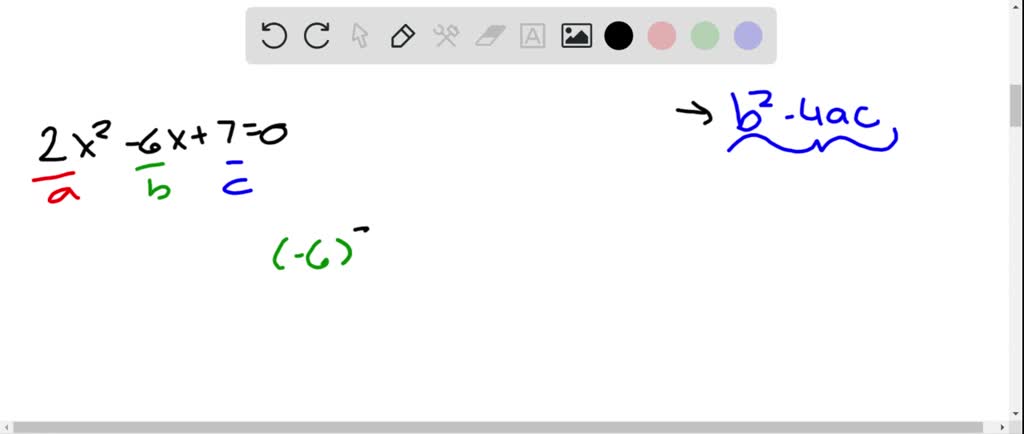 SOLVED:For the following exercises, determine the discriminant, and ...
